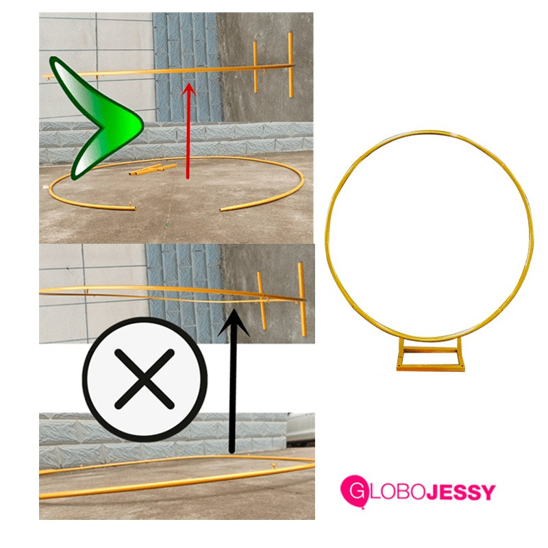 Soporte Circular metal 2mts aprox